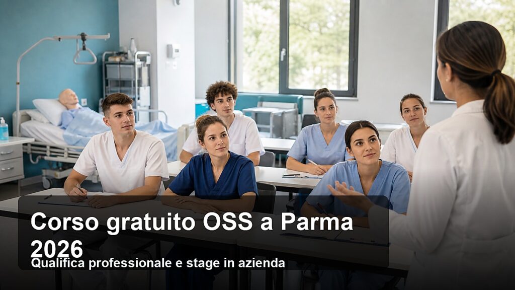Corso gratuito OSS a Parma 2026: 25 posti