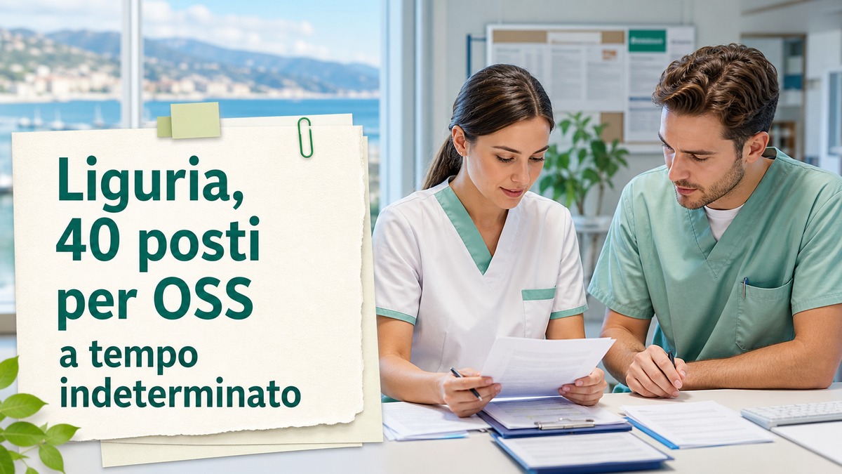 Liguria, 40 posti per OSS a tempo indeterminato - ConcorsiOSS.it